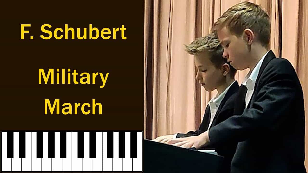 Franz Schubert - Military March, Op. 51, No. 1 - Played by Adam and ...